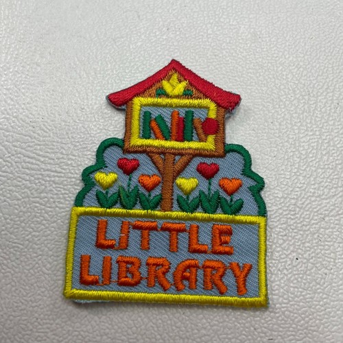 LITERACY BOOK READING LITTLE LIBRARY Patch B046 | eBay