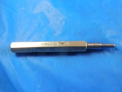 4 40 UNC 2B THREAD PLUG GAGE #4 .112 NO GO ONLY P.D. = .0991 4-40 UNC ...