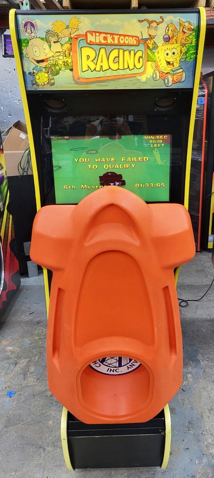 Nickelodeon Nicktoons Racing Arcade Sit Down Driving Racing Arcade 27 ...