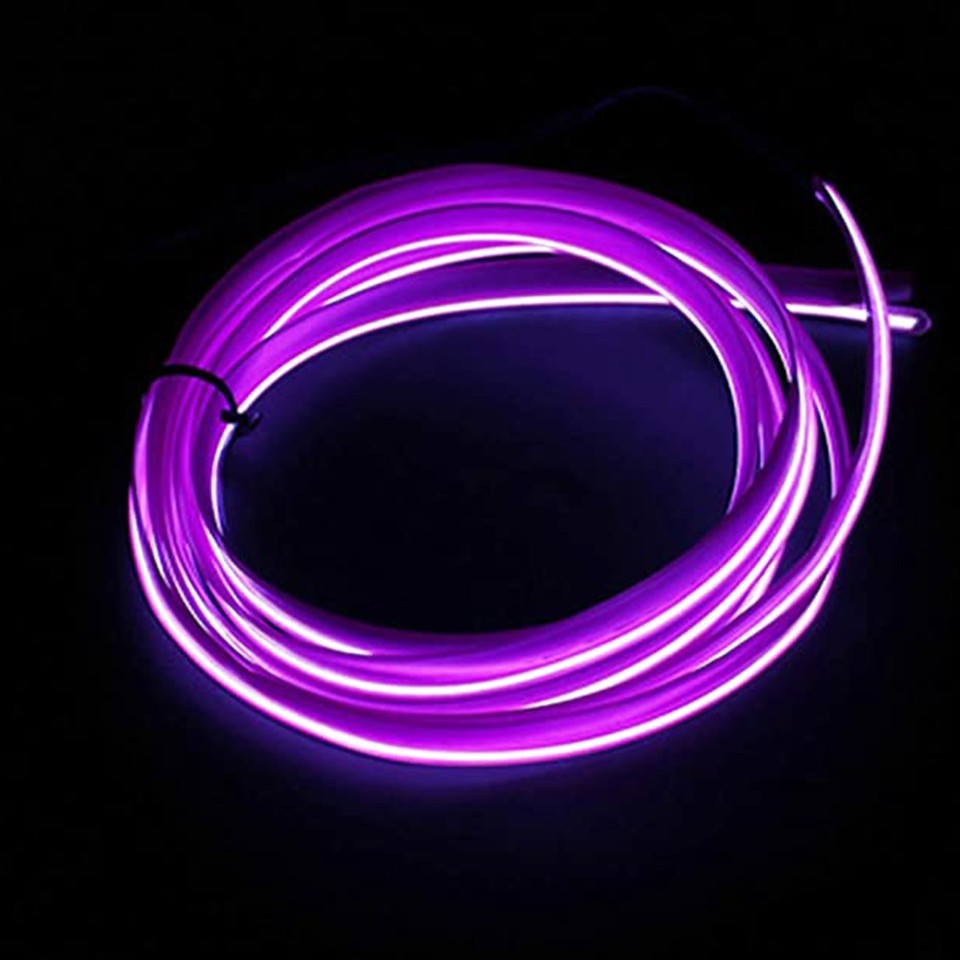 Car Universal Interior Decor Atmosphere Wire LED Light Lamp Strip Trim ...