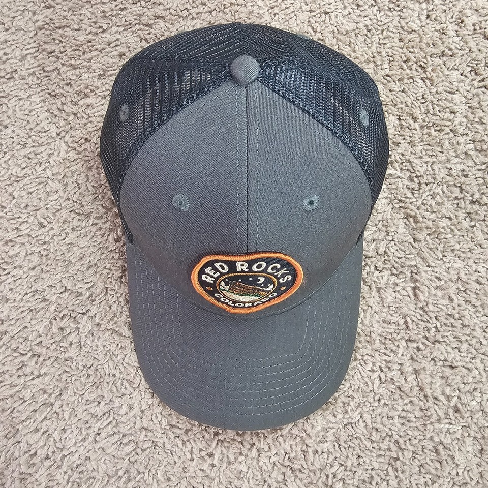 YoColorado Red Rocks Colorado Trucker Hat Meshback Snapback Cap Gray ...