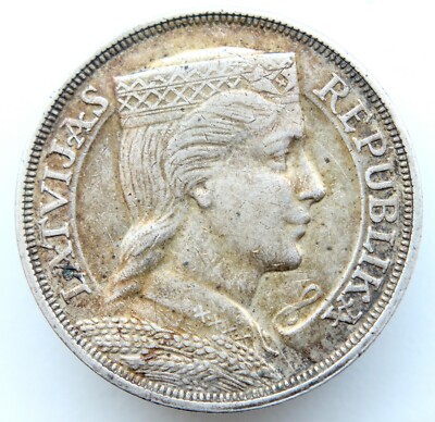1931 Latvia Lettland Lettonie 5 LATI Lat Silver Coin | eBay
