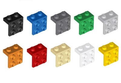 Lego Parts 44728 (4pcs) Bracket 1x2-2x2 With Studs Choose Color Bricks ...