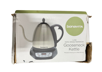 Bonavita 1.0L Digital Variable Temperature Gooseneck Tea Kettle Used ...