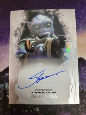 2017 Star Wars Masterwork Autograph Auto Steve Blum Zeb Orrelios ...