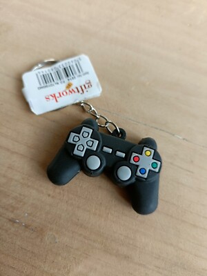 Black Playstation PS4 Game Controller Keyring Keychain Key Ring Key ...