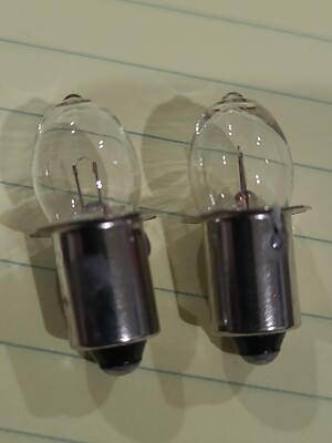 Set of 2 -KPR102 2.4V .7A Lamp Bulb for 2 "D" Cell Flashlight, Philips ...