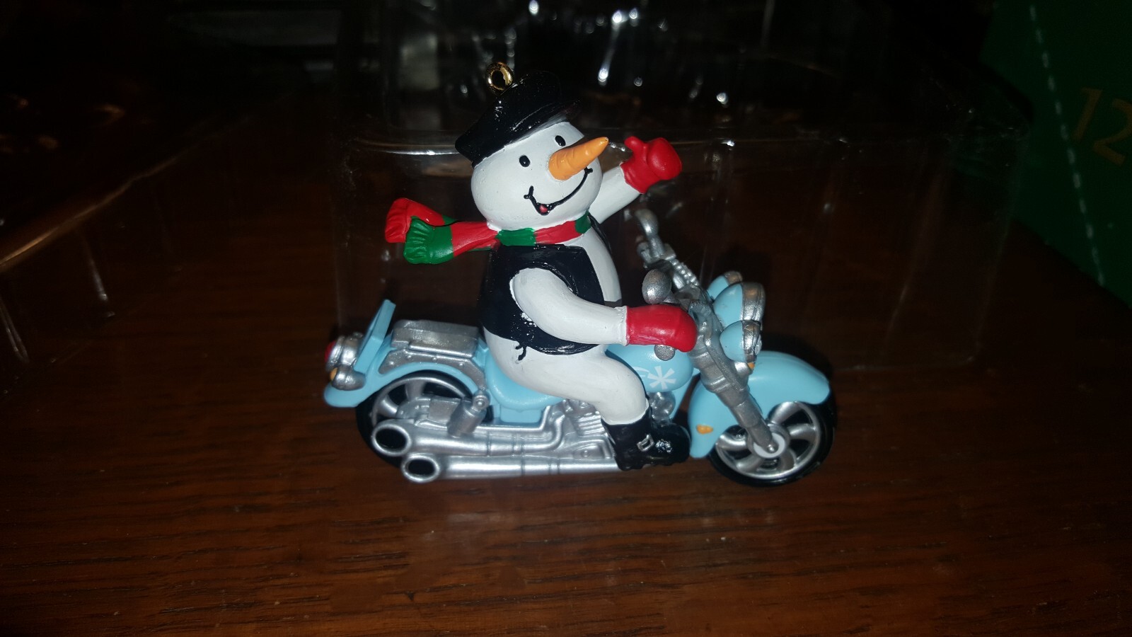 High Gear Holiday American Greetings Snowman Motorcycle Christmas ...