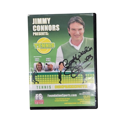 Autographed Jimmy Connors Presents Tennis Fundamentals Comprehensive ...