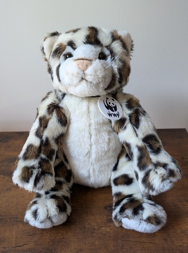 Build A Bear Workshop 2006 Collectibear Retired WWF Snow Leopard Plush ...