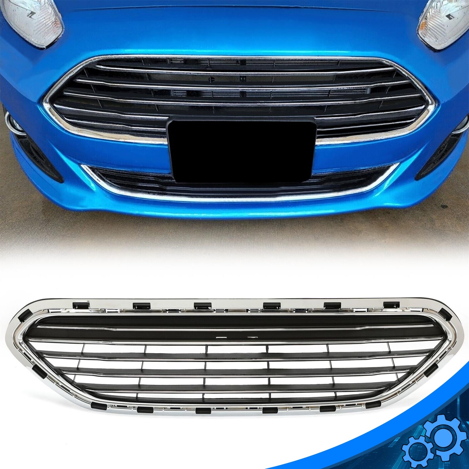 FRONT BUMPER GRILL GRILLE For 2014-2019 Ford Fiesta Replace for D2BZ ...
