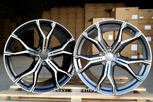 4 x 20 Inch 5x112 741M Style Grey Wheels: Fits For X5 X6 X7 G05 G06 G07 ...