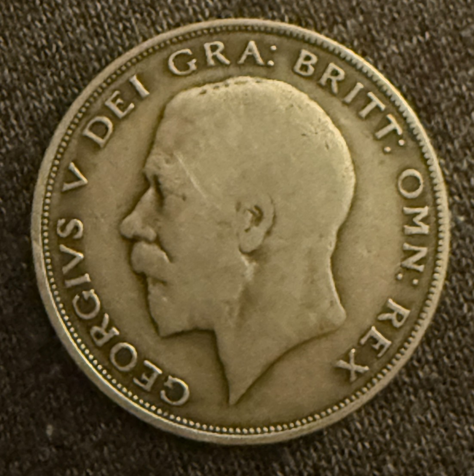 1920 George V Silver .500 Half Crown Coin - Very Good Condition | eBay UK