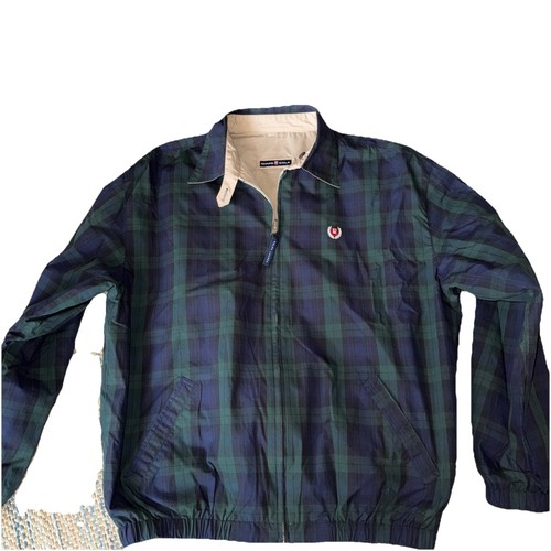 Men’s Chaps Golf Medium Windbreaker Jacket Coat. Reversible. Blue/green ...