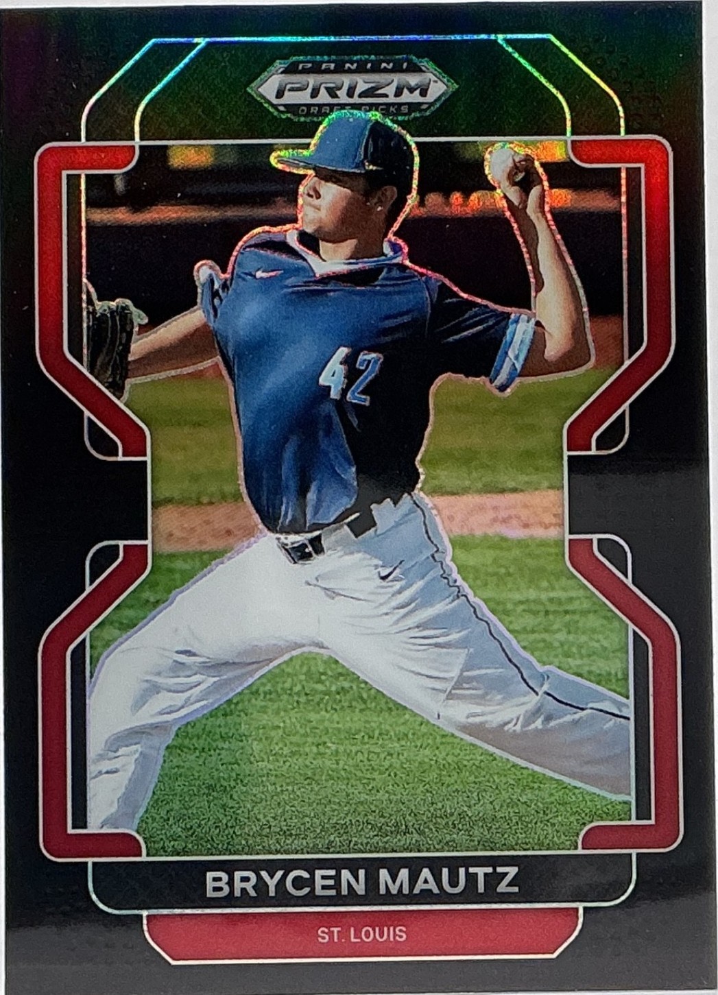 2022 Panini Prizm Draft Picks - Brycen Mautz #PDP59 Black Prizm (RC ...