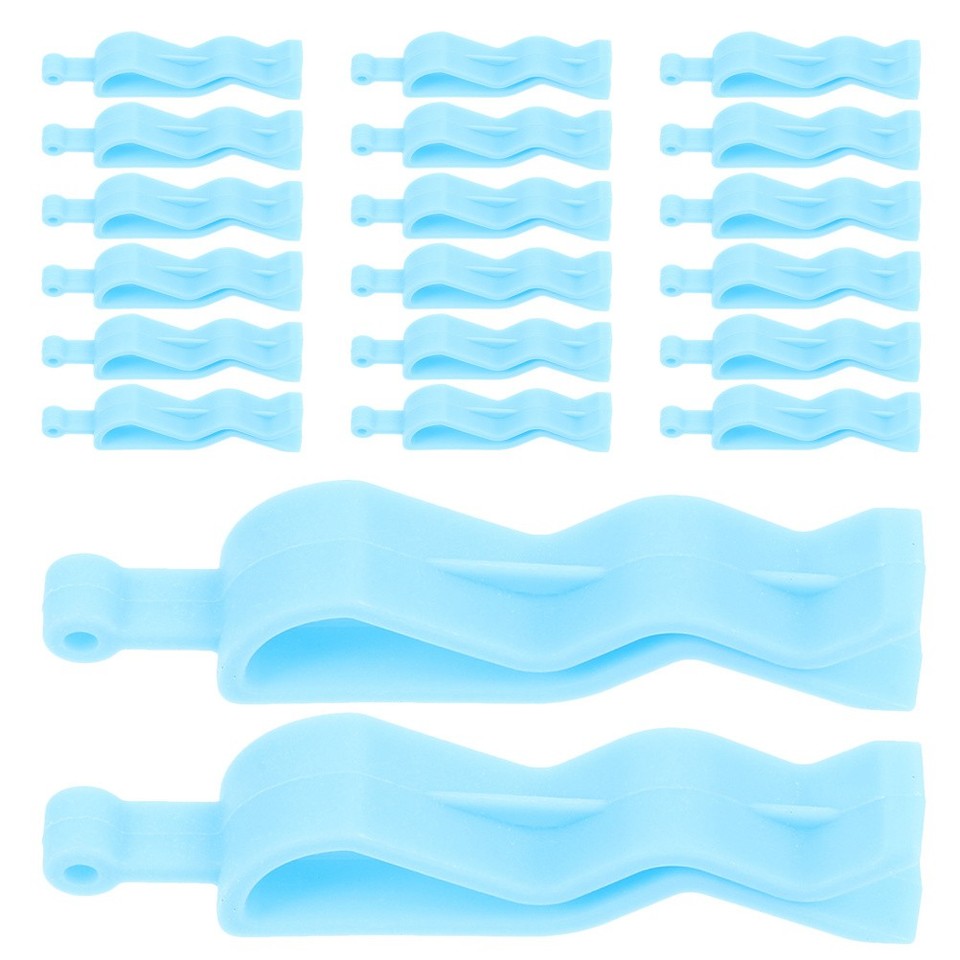 24pcs Garbage Bin Clips: Nonslip Trash Bag Fixing Clips Plastic ...