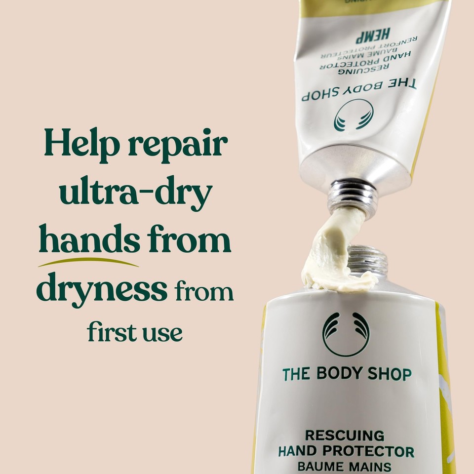 The Body Shop Hemp Hand Protector (1x 30ml), Intensive Hand Cream for ...