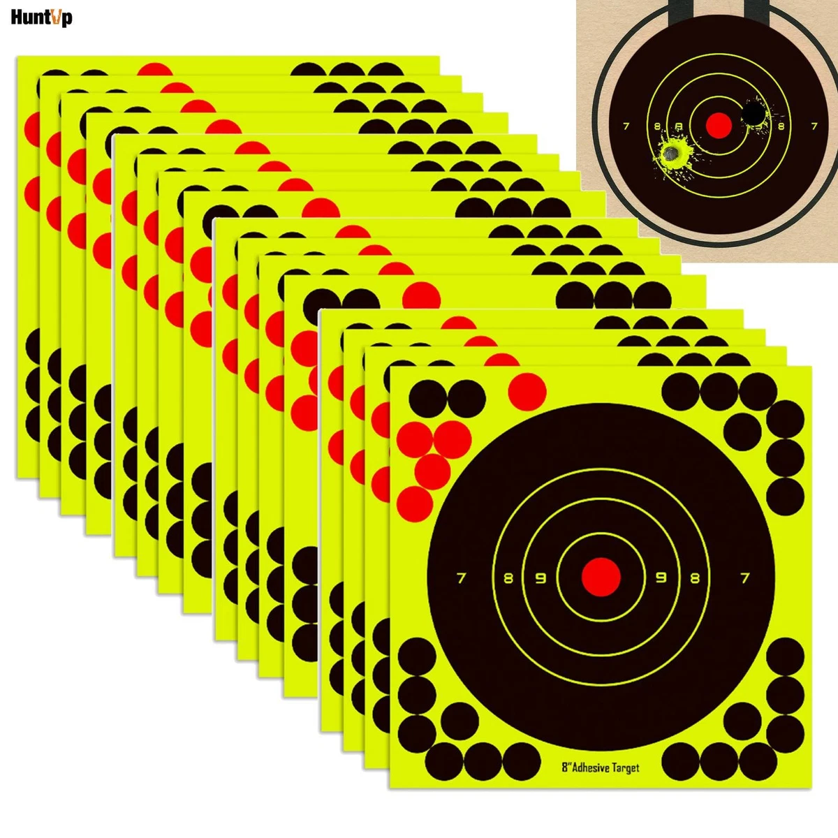 Shooting Target Stickers 250pcs/roll Shooting Targets Orange Self ...