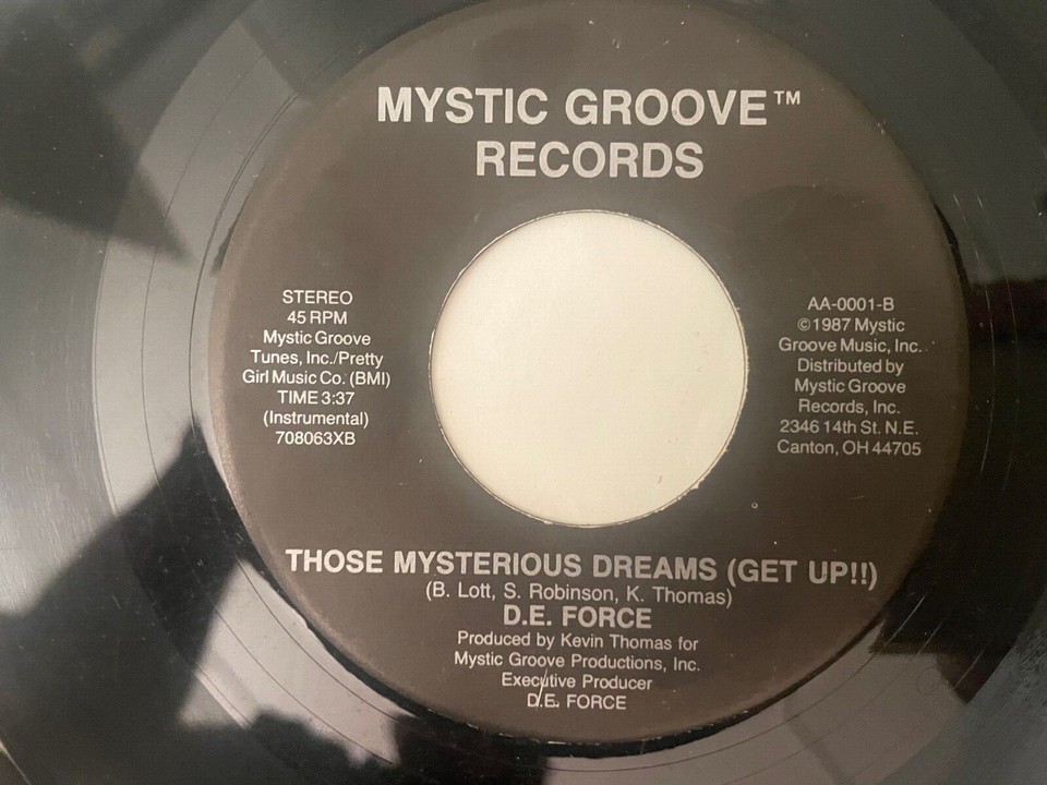 Rare Ohio Random Rap 45 Hip Hop Electro D.E. Force "Those Mysterious ...