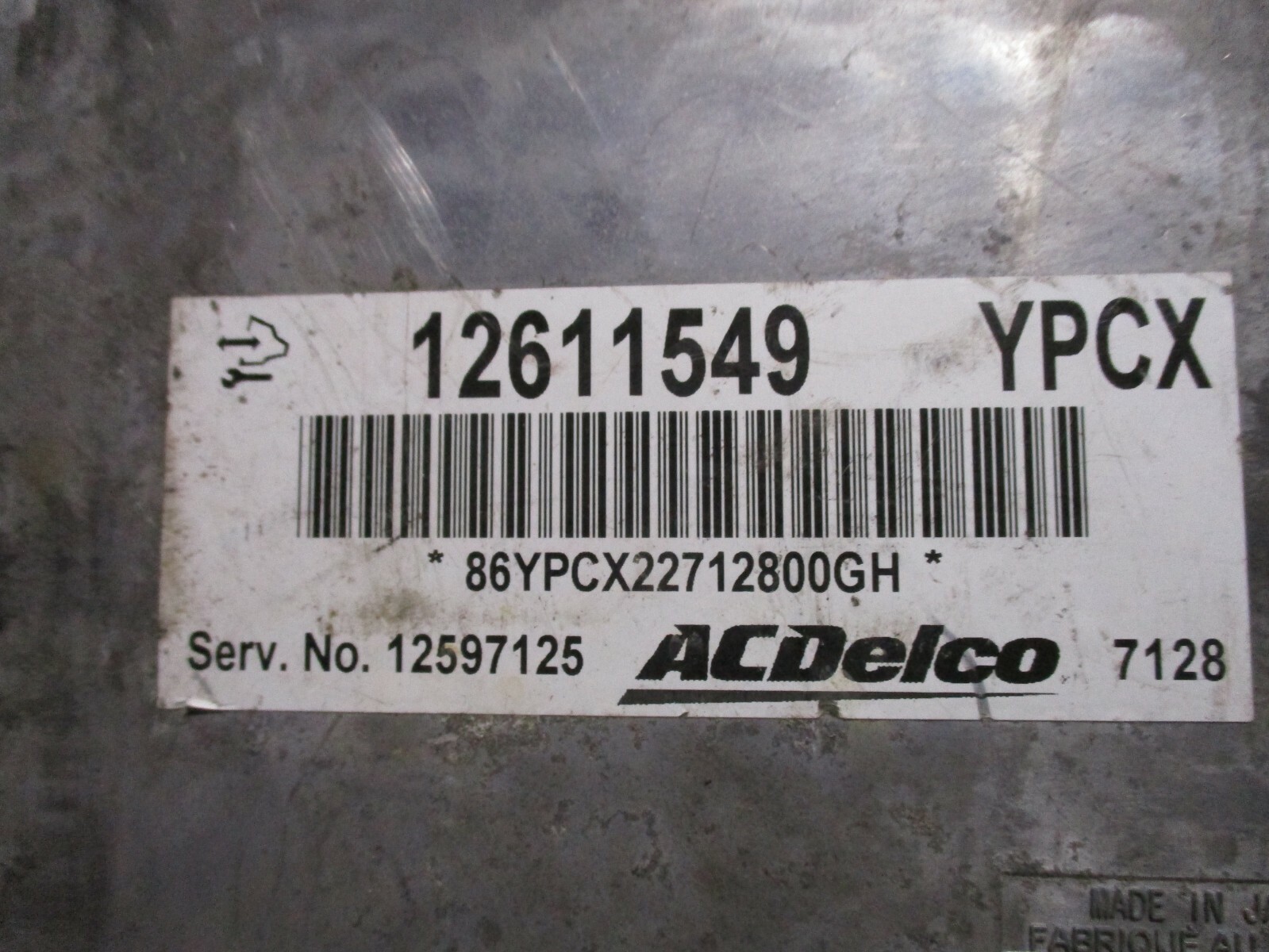 08' CHEVY COBALT COMPUTER ENGINE CONTROL ECU ECM MODULE Unit YPCX ...