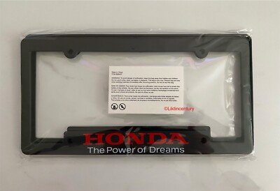 Genuine Honda Power of Dreams License Plate Frame Pair | eBay