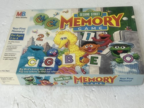 Milton Bradley Sesame Street Memory Matching Game - Vintage 1990 1pc ...