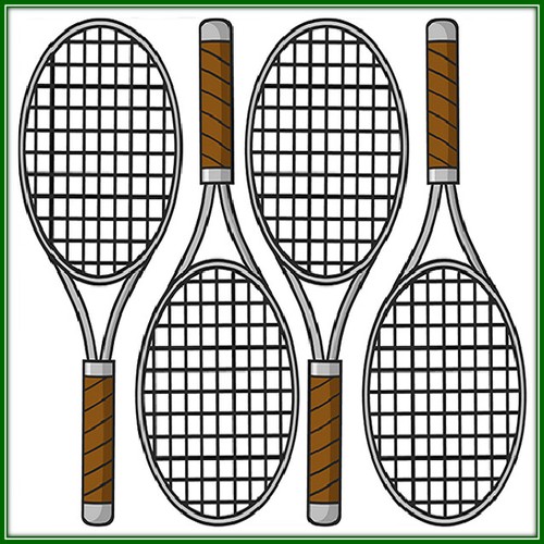 30 Custom Tennis Racket Art Personalized Address Labels | eBay