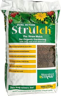 Strulch Organic Straw Mulch 9kg bag QTY 48 x 9kg, Bulk Pallet, Frost ...