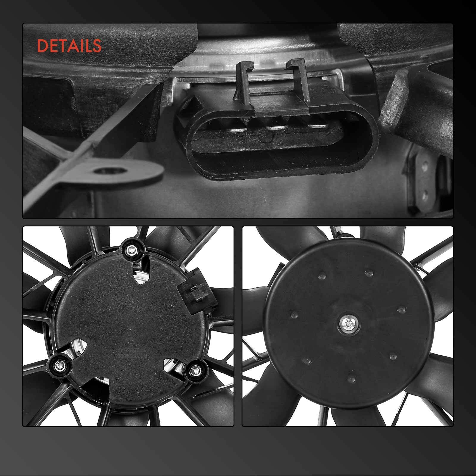 AC Condenser & Cooling Fan Assembly Kit for Chevrolet Cobalt 05-10 ...