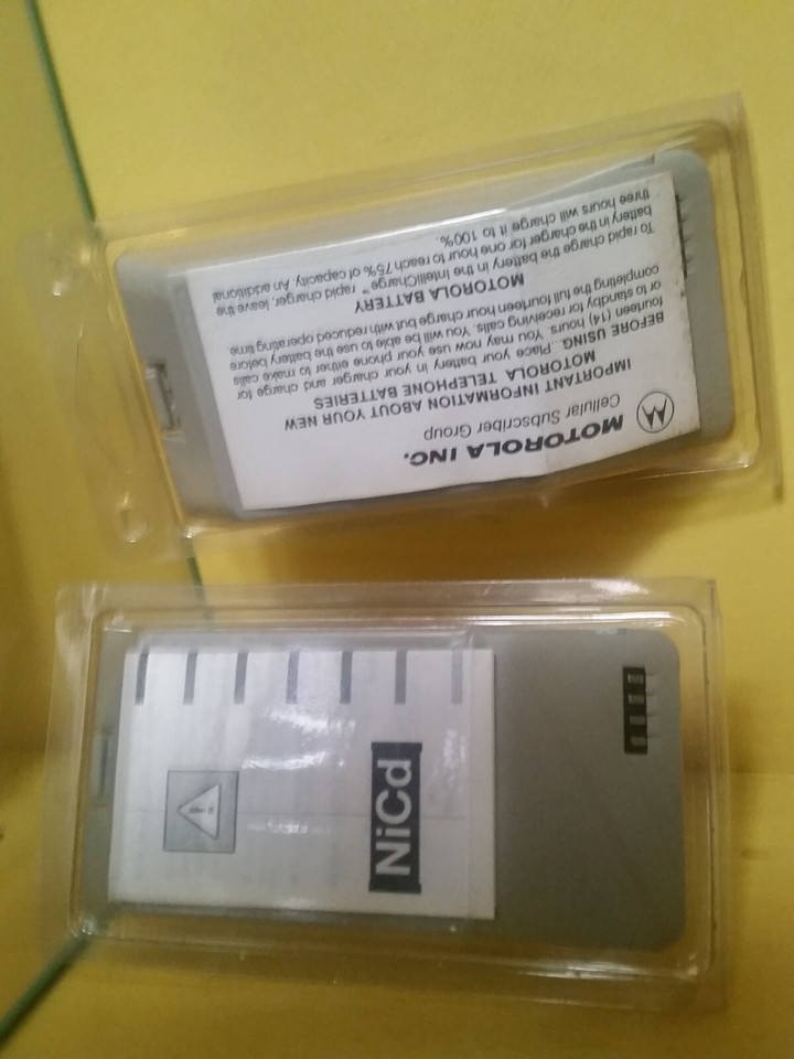 MOTOROLA MICROTAC EXTENDED OEM NOS BATTERY PACK for FIRST EVER FLIP ...