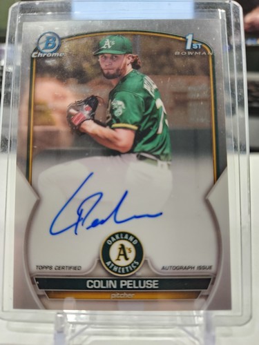 2023 Bowman Chrome 1st Bowman Colin Peluse Autograph #CPA-CPE | eBay