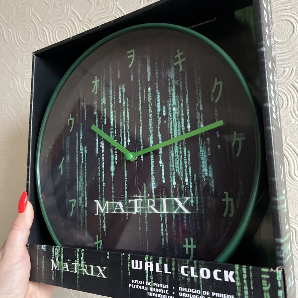 Vintage Matrix Wall Clock - 25CM - 2D Date Barcode Matrix - Brand New ...