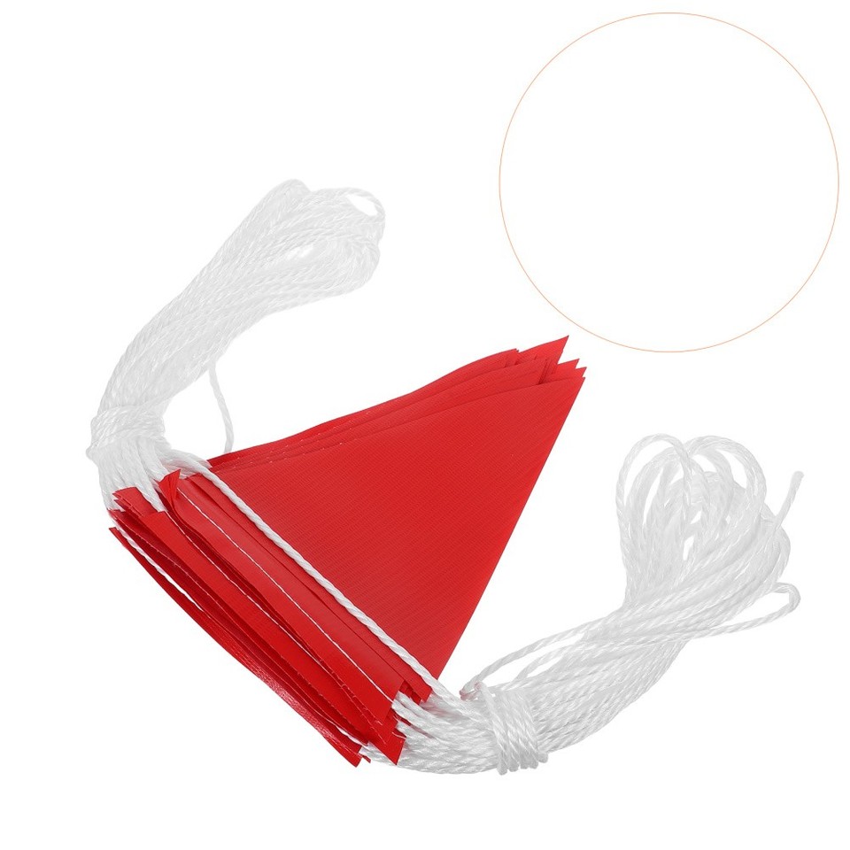 Warning Isolation Flag Handheld Flags for Parking Outdoor Triangle ...