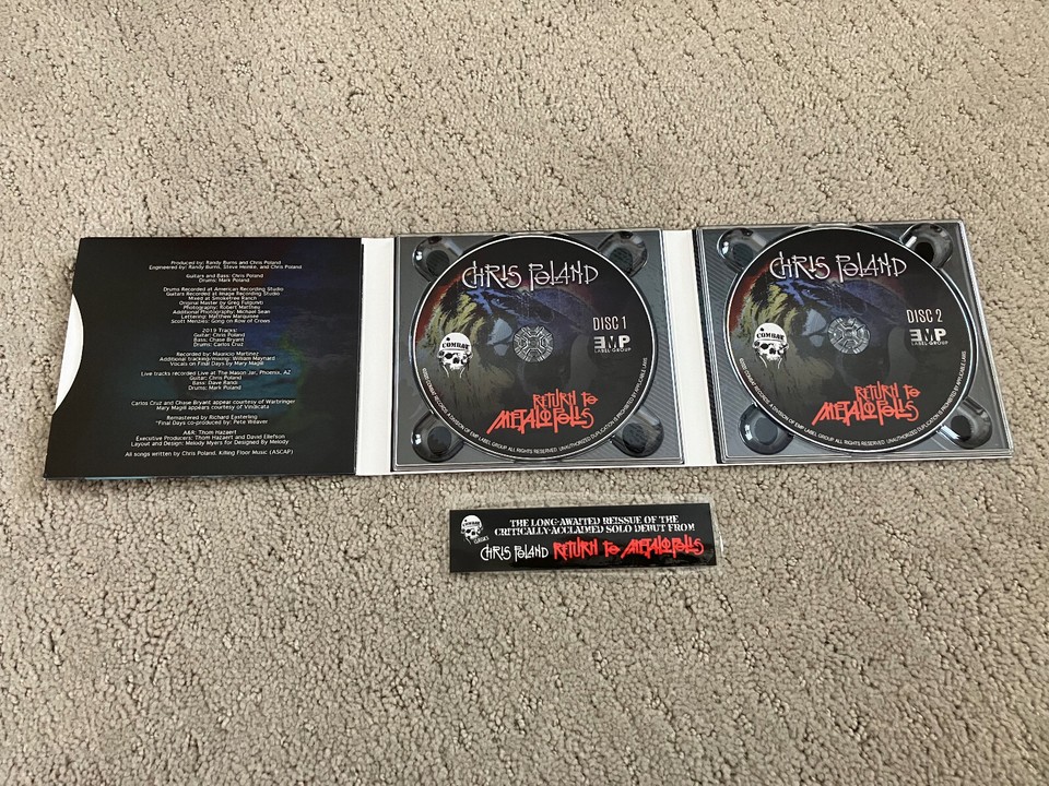 Chris Poland - Return to Metalopolis 2020 30th Anniversary 2x CD ...