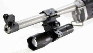 Trinity 1200 lumen hunting flashlight with mount for ruger 10/22 rifle ...