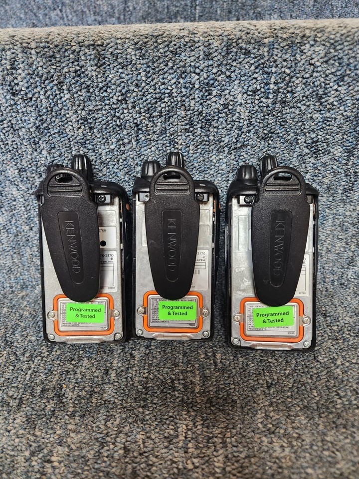 SET of 3 Kenwood TK3170 TK-3170 UHF Radios 450-490 TESTED GOOD buy 1 ...