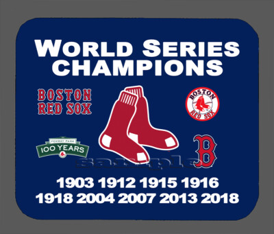 Boston Red Sox Championship World Series Banner Mouse Pad Item#207 | eBay