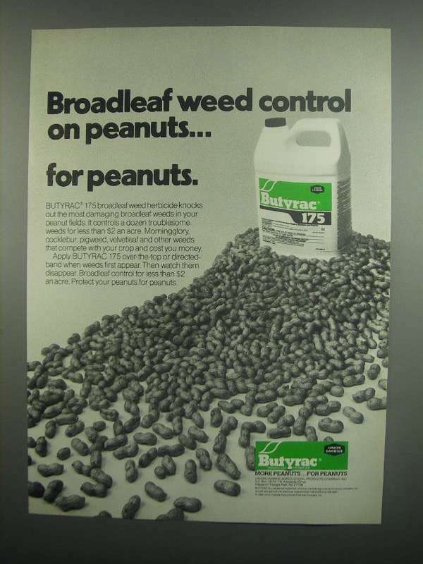 1984 Union Carbide Butyrac 175 Ad - For Peanuts | eBay