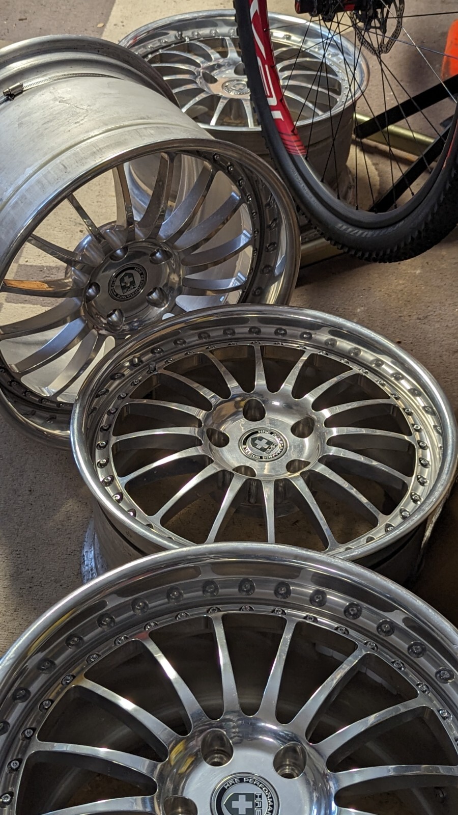 HRE 303 Wheels 3-Piece Polished Aluminum, C6 Z06 Fitment, 18"/19", New ...