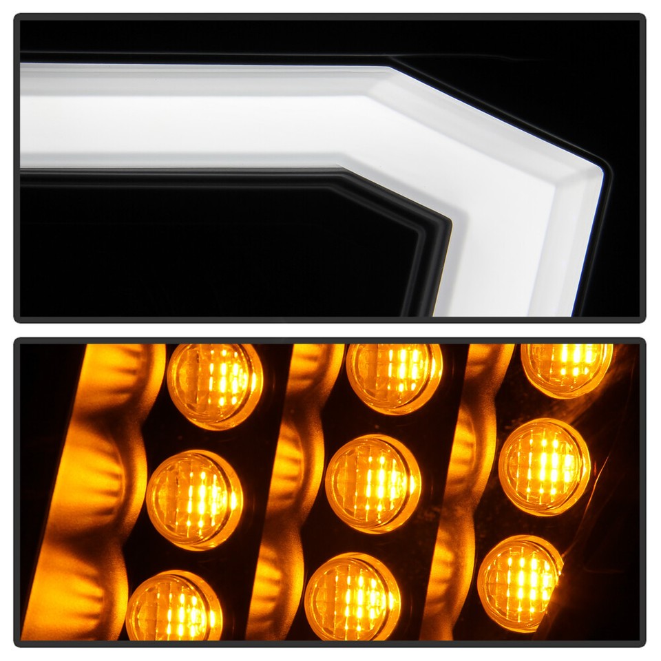 For 2016-2024 Titan XD Black Smoke LED Tube|Signal Projector Headights ...