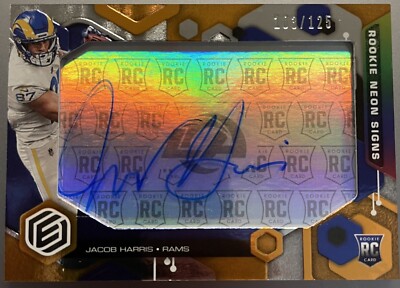 2021 Panini Elements - Rookie Neon Signs Orange #RNS-JHA Jacob Harris ...