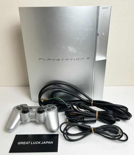 SONY PLAYSTATION 3 PS3 Satin Silver CECHH00 ss 40GB Console w ...