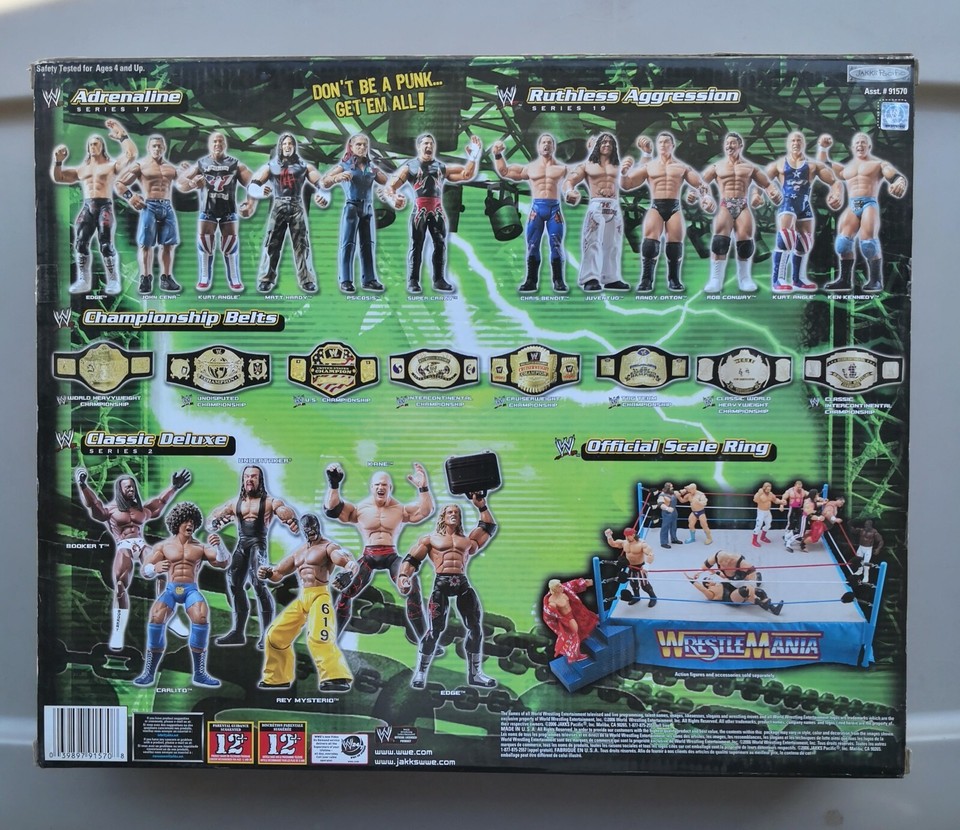 wwe wwf ljn classic superstars enter the monster wrestling ring w/kane ...