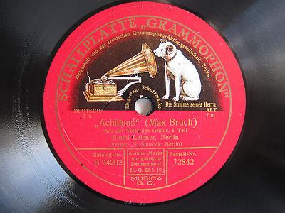 78rpm EMMI LEISNER sings ACHILLEUS (MAX BRUCH) - RARE ACOUSTIC ...