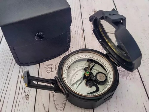 100% Working Brass Brunton Pocket Vintage Compass With Leather Case new ...