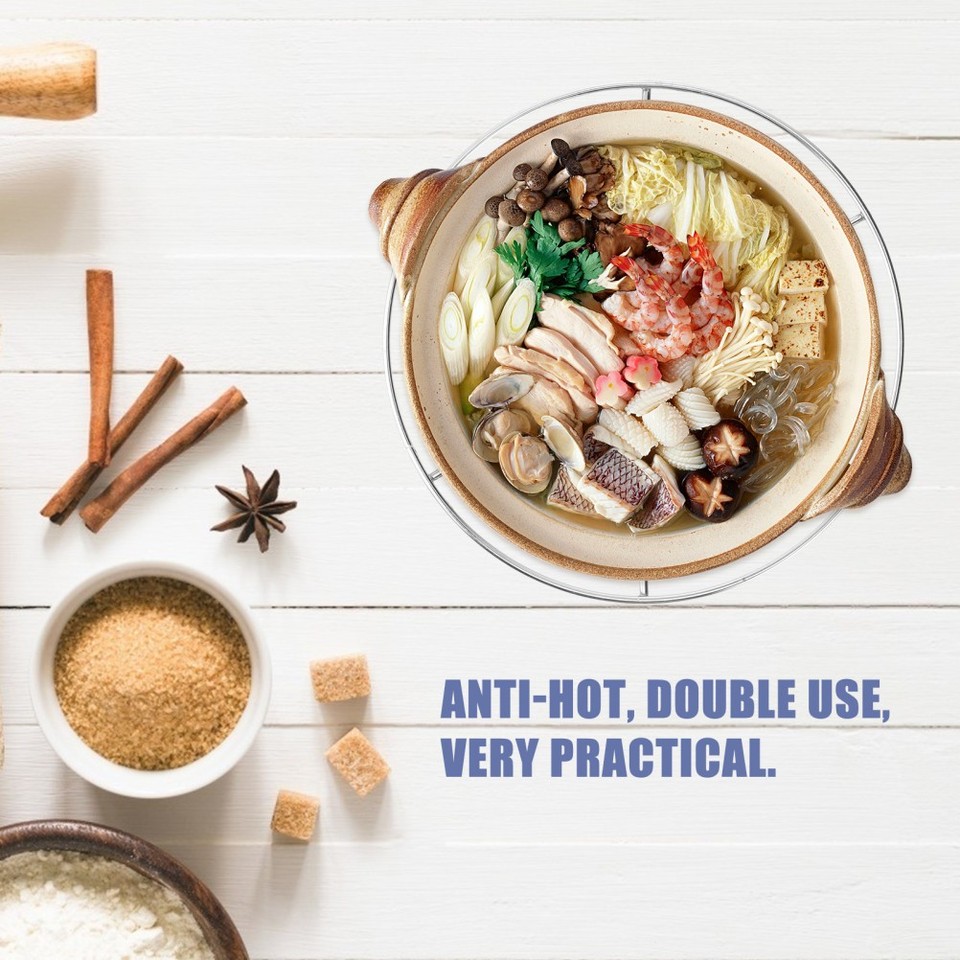 Metal Cooling Rack Steaming Accessory Steamer Pan Accessories Pot Round ...