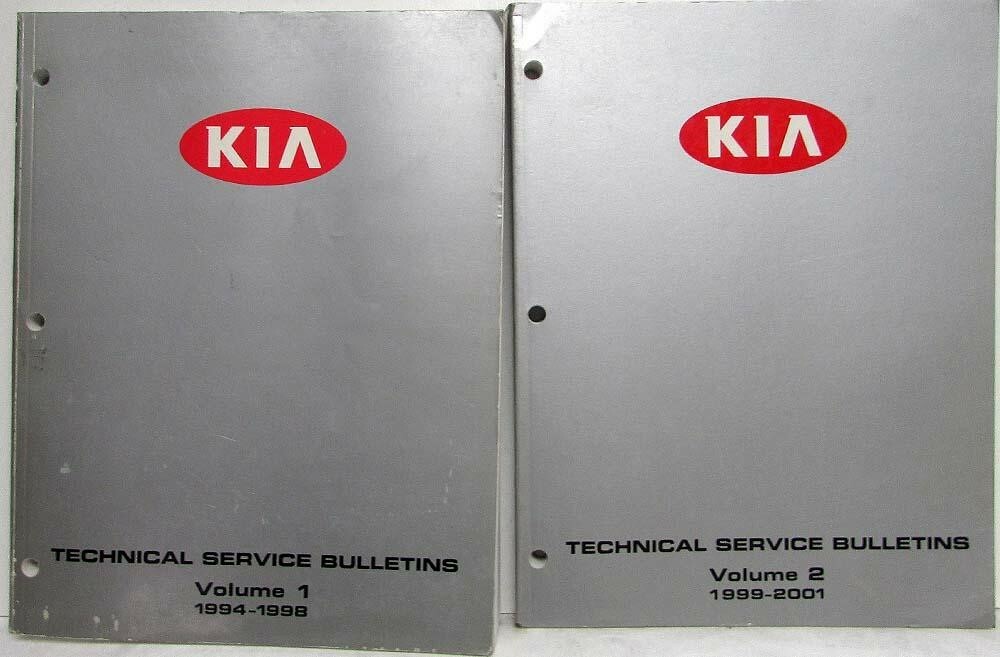 1994-2001 Kia Technical Service Bulletins - 2 Volume Set | eBay