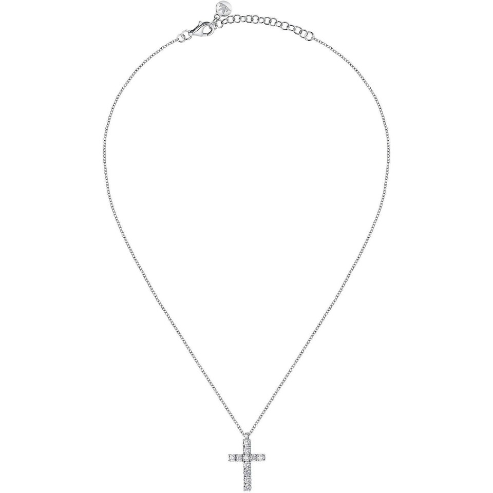 Necklace Cross Morellato Treasure SAIW117 16 1/2in Silver Zircons Women ...