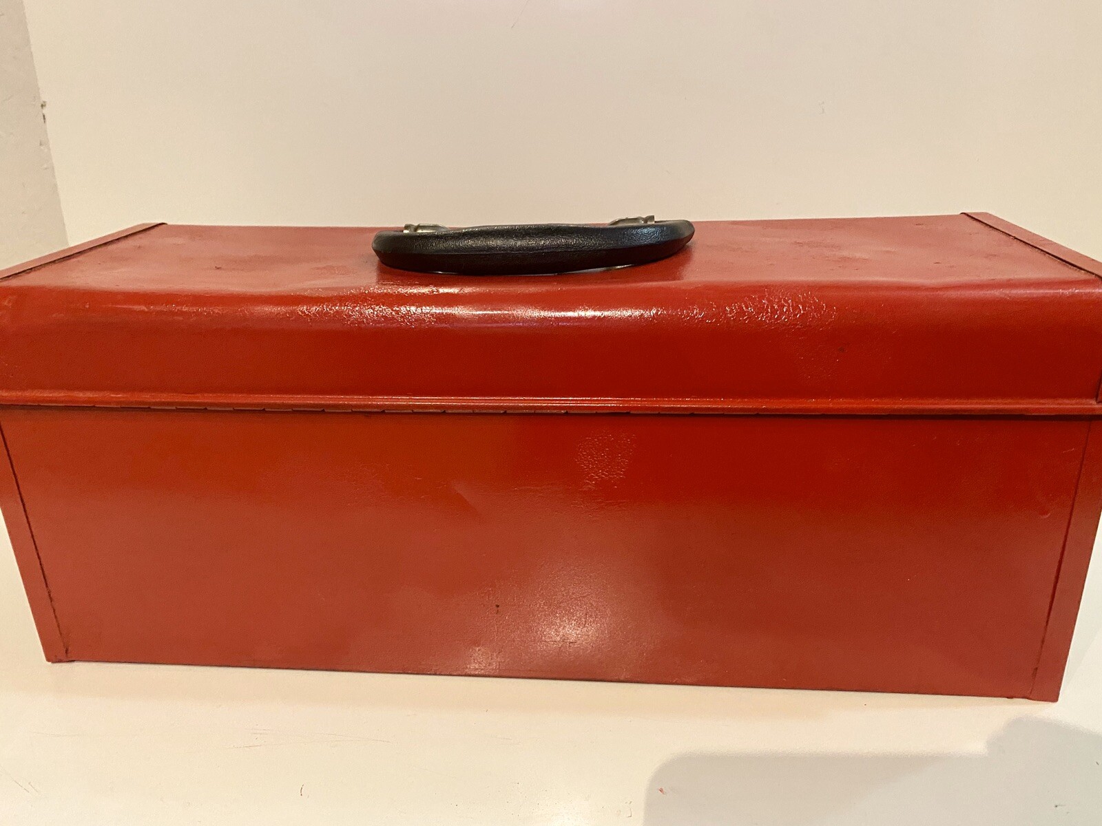 Waterloo Metal Vintage Red Pinstripe Metal Flake Tool Box | eBay