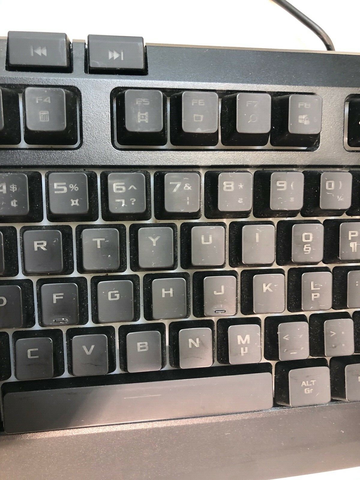 ASUS Wired Gaming USB Red Backlit KB V2 Standard Mechanical Keyboard ...